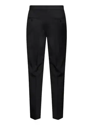 Max Mara Canon Pressed-crease Trousers - Black