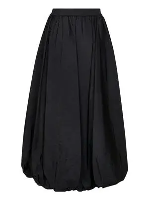 Max Mara Ciurma Balloon-hem Midi Skirt - Black