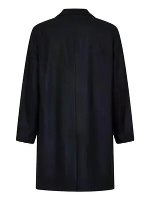 HEVO Cassano Single-breasted Notched-lapel Coat - Blue