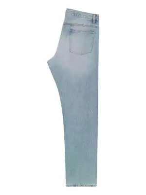 FRAME Faded Effect Straight-leg Jeans - Blue