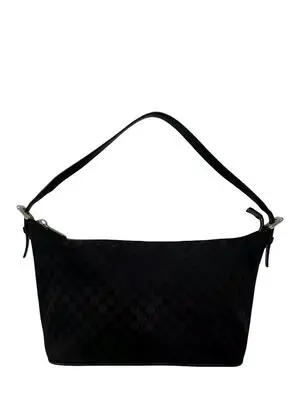 Celine Celine Macadam Canvas Handbag Black