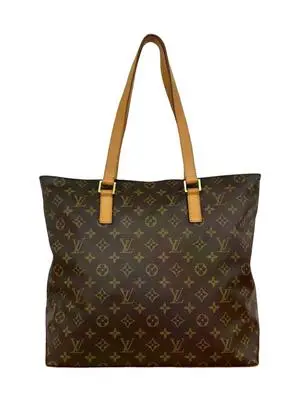 LOUIS VUITTON Monogram Cabas Mezzo Tote Bag - Brown