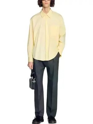 SANDRO Oversized Cotton Shirt