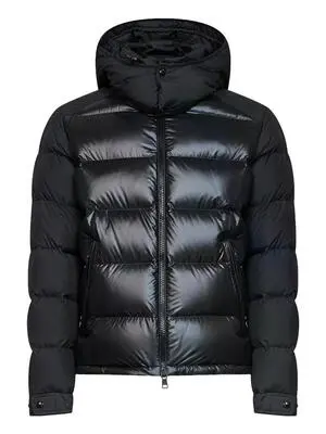 Moncler Maya Boudin-quilted Hooded Jacket - Black