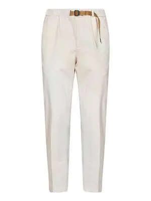 WHITE SAND Belted Corduroy Trousers - Neutrals