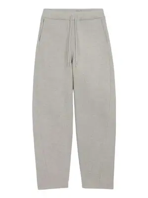 AMI Paris Cotton Track Pants With Heritage Label - Grey