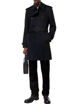 Burberry Hastings Trench Coat - Blue