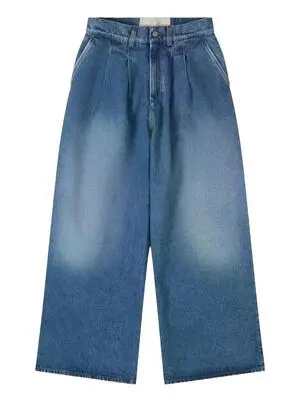 ERL ERL Pleated Wide-Leg Jeans