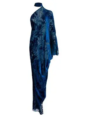 Silvia Tcherassi One-shoulder Maxi Dress - Blue