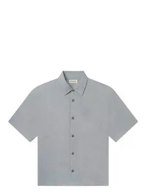 FRAME Short-sleeved Chest-pocket Shirt - Grey