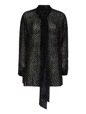 GIANLUCA CAPANNOLO Gianluca Capannolo Polka-Dot Sheer Shirt