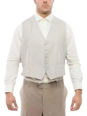 Corneliani Wool V-neck Waistcoat - Grey
