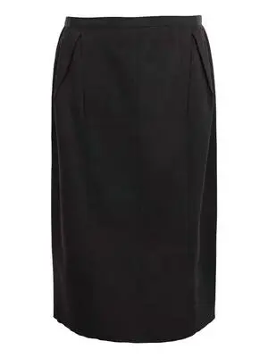 LANVIN Wool Midi Skirt - Black