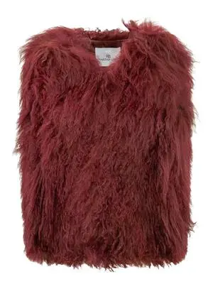 MARTHA LOUIS Mongolian Fur Gilet