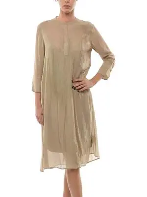 SAMSOE SAMSOE Samsøe Samsøe Midi Shirt Dress - Neutrals