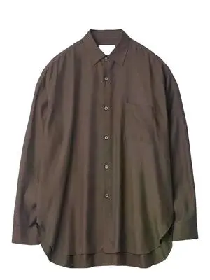 SSSTEIN Twill Long-sleeve Shirt - Brown
