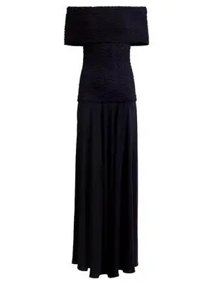 Silvia Tcherassi Off-the-shoulder Maxi Dress - Blue