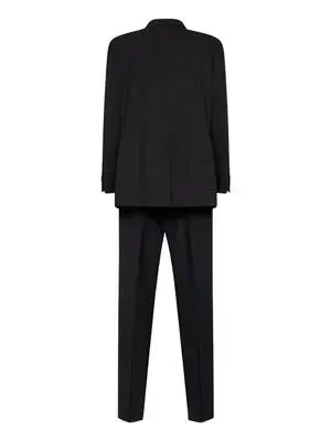 HEVO Peak-lapel Double-breasted Suit - Black