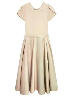 Ted Baker London Calyne Tulip-sleeve Midi Dress - Neutrals