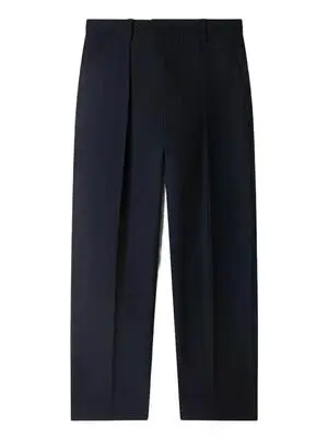 Sandro Pleated Wide-leg Trousers - Blue