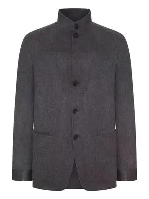 Zegna High-neck Jacket - Grey