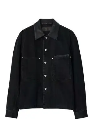 LEMAIRE Workwear Overshirt In Selvedge Denim - Black