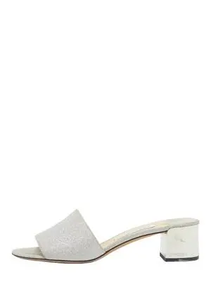 JIMMY CHOO Jimmy Choo Joni Glitter Block Heel Sandals
