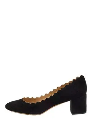 Chloé Laurena Scalloped Pumps - Black