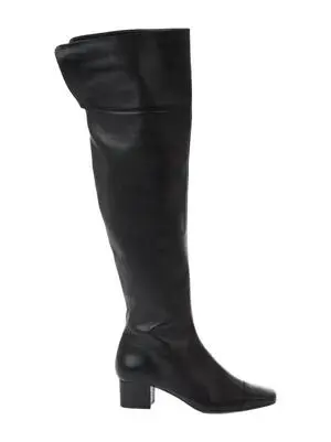 CAREL Brigitte Square-toe Over-the-knee Boots - Black