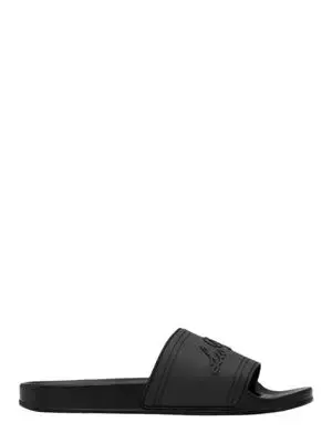 LES DEUX Les Deux Wilton Pool Slides With Embossed Logo Black