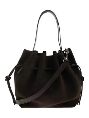 Yuzefi Yuzefi Mini Scallop Bucket Bag Brown