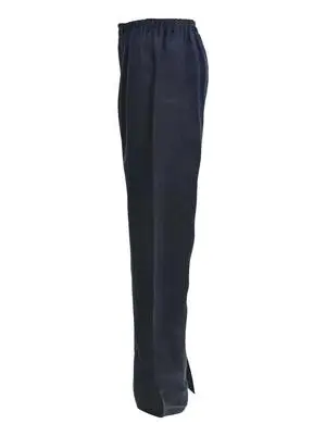 MANSUR GAVRIEL Mansur Gavriel Navy Blue Linen Drawstring Trousers