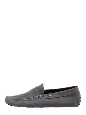 TOD'S Tod's Vintage Gommino Round-Toe Loafers Blue
