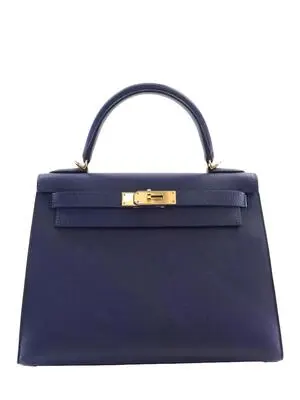 HERMÈS Hermès 2014 Epsom Kelly II Sellier 28 Satchel
