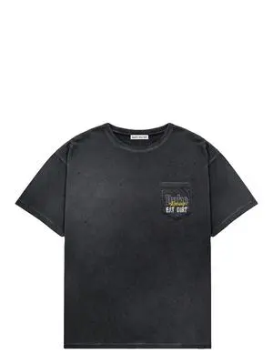 DUKE + DEXTER Dr4 Eat Dirt Washed Pocket T-shirt - Black