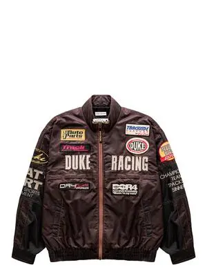 DUKE + DEXTER Dr4 Trackside Vintage Bomber Jacket - Mauve