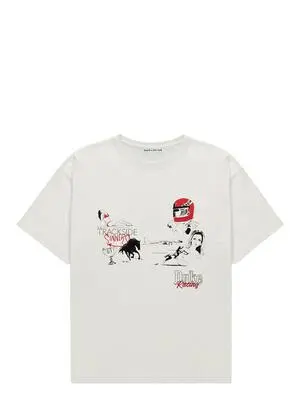 DUKE + DEXTER Dr4 Sketch Vintage T-shirt - White