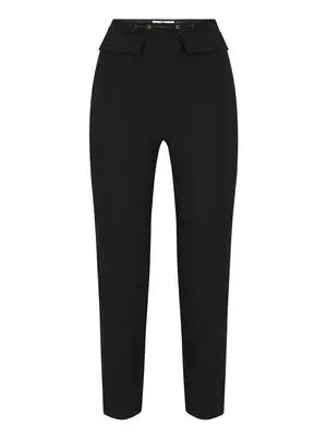ELISABETTA FRANCHI Elisabetta Franchi Tailored Cropped Trousers With Belt Detail
