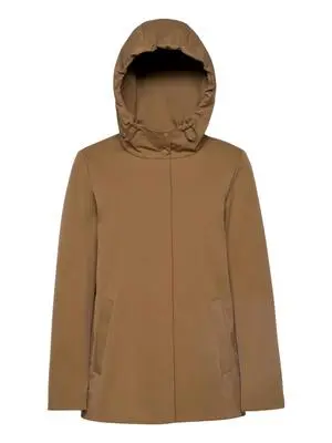 Geox Spherica Hooded Parka - Brown