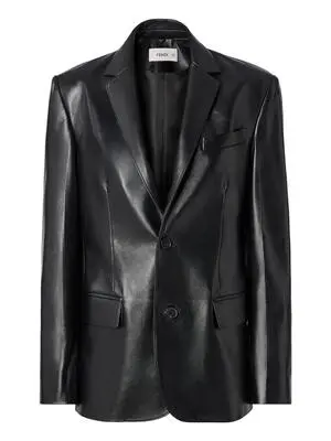 FENDI Fendi Single-Breasted Nappa Leather Blazer