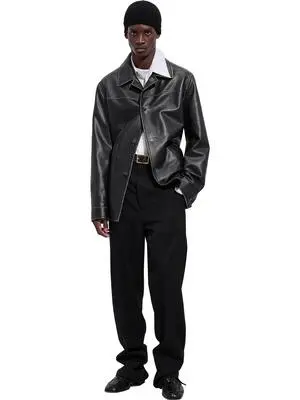BOTTEGA VENETA Bottega  Veneta Weathered Leather Coat