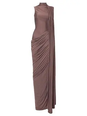 DEME Brente Draped Stretch-jersey Maxi Dress - Coco