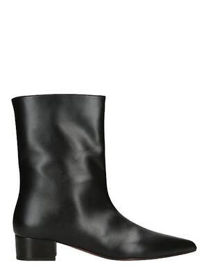 NEOUS Tapek Leather Ankle Boots With Block Heel - Black