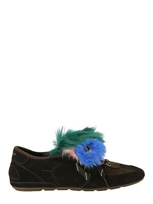 Kurt Geiger Wembley Suede Trainers - Brown/oth