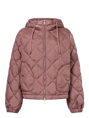 Max Mara Weekend Max Mara Hooded Quilted Down Jacket Bordeaux