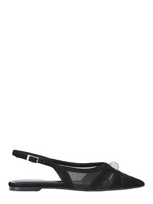 Carvela Lumera Suede Sling-back Courts - Black