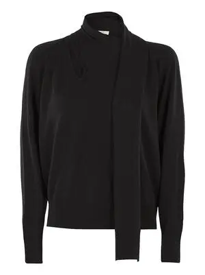 ZANONE Wool Blend Sweater With Knot Detailing - Black