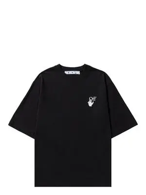 Off-White Cut Here" Arrow Skate Tee - Black