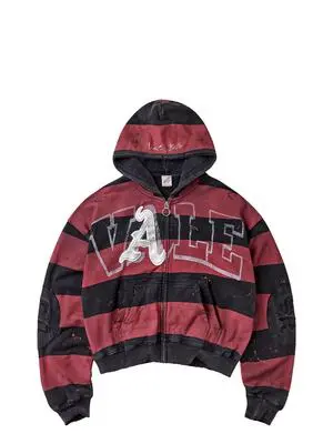 VALE FOREVER Zip Up Hoodie - Red