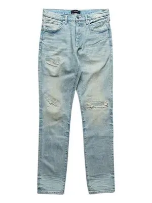 PURPLE BRAND P005 Heavy Destroy Jean - Blue